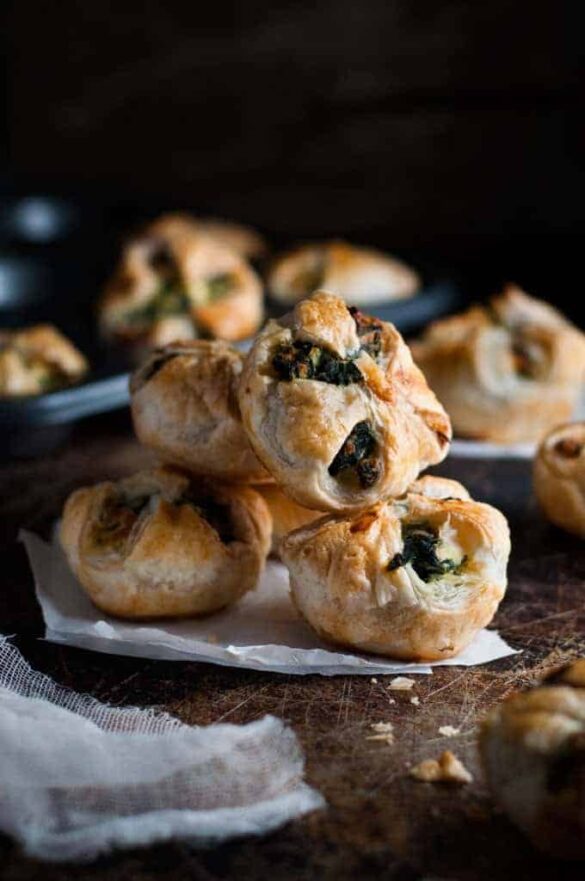 Ricotta and Spinach Puff Pastry Bites Recipe